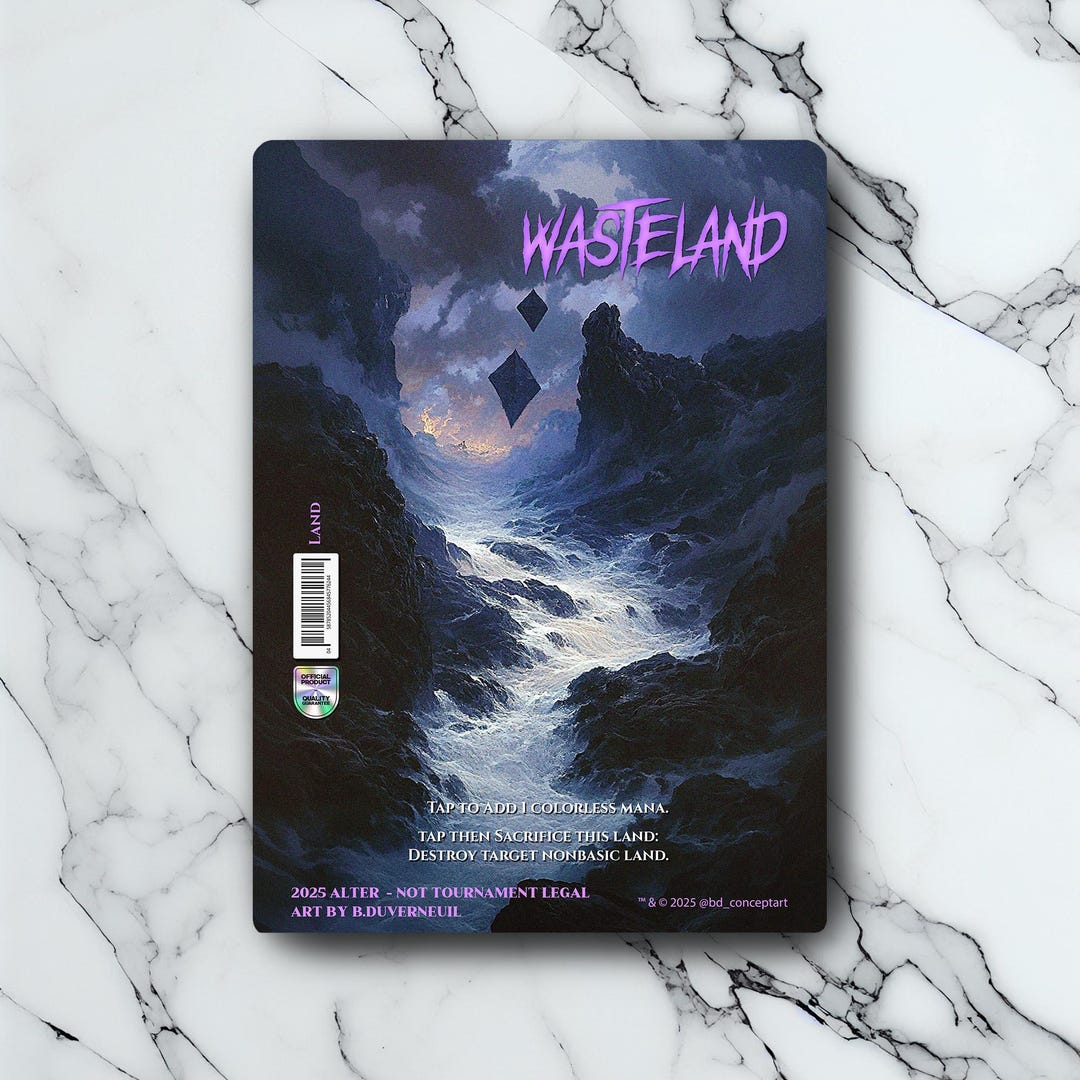 Wasteland - Vintage - Full Art Holographic - for Collectors and MTG ...