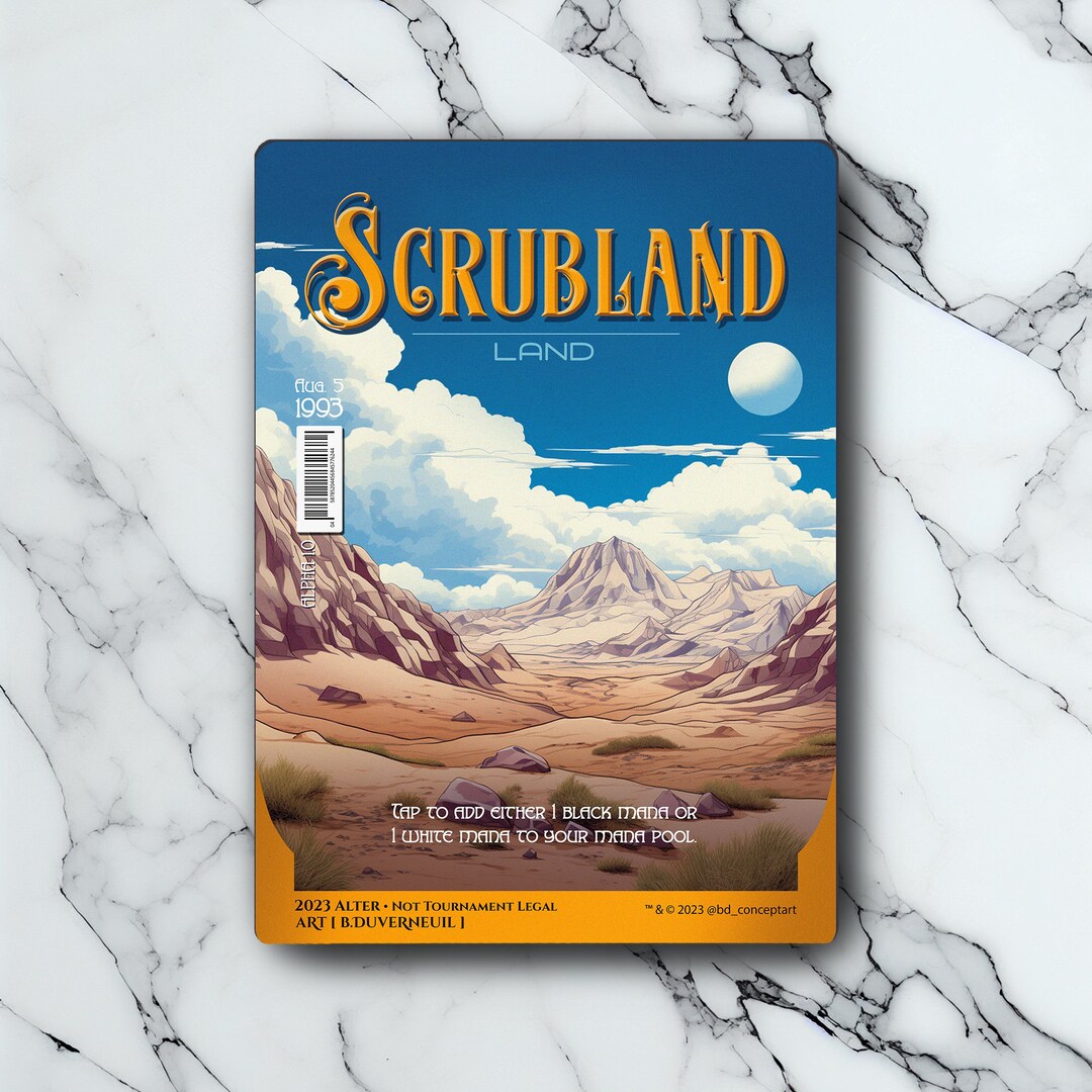 Scrubland - Retro Futuristic / Vintage - Full Art Holographic - for ...