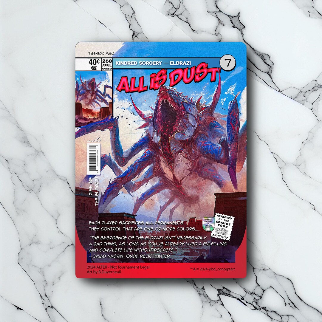 All is Dust Vintage Full Art Holographic for Collectors and MTG Players ...