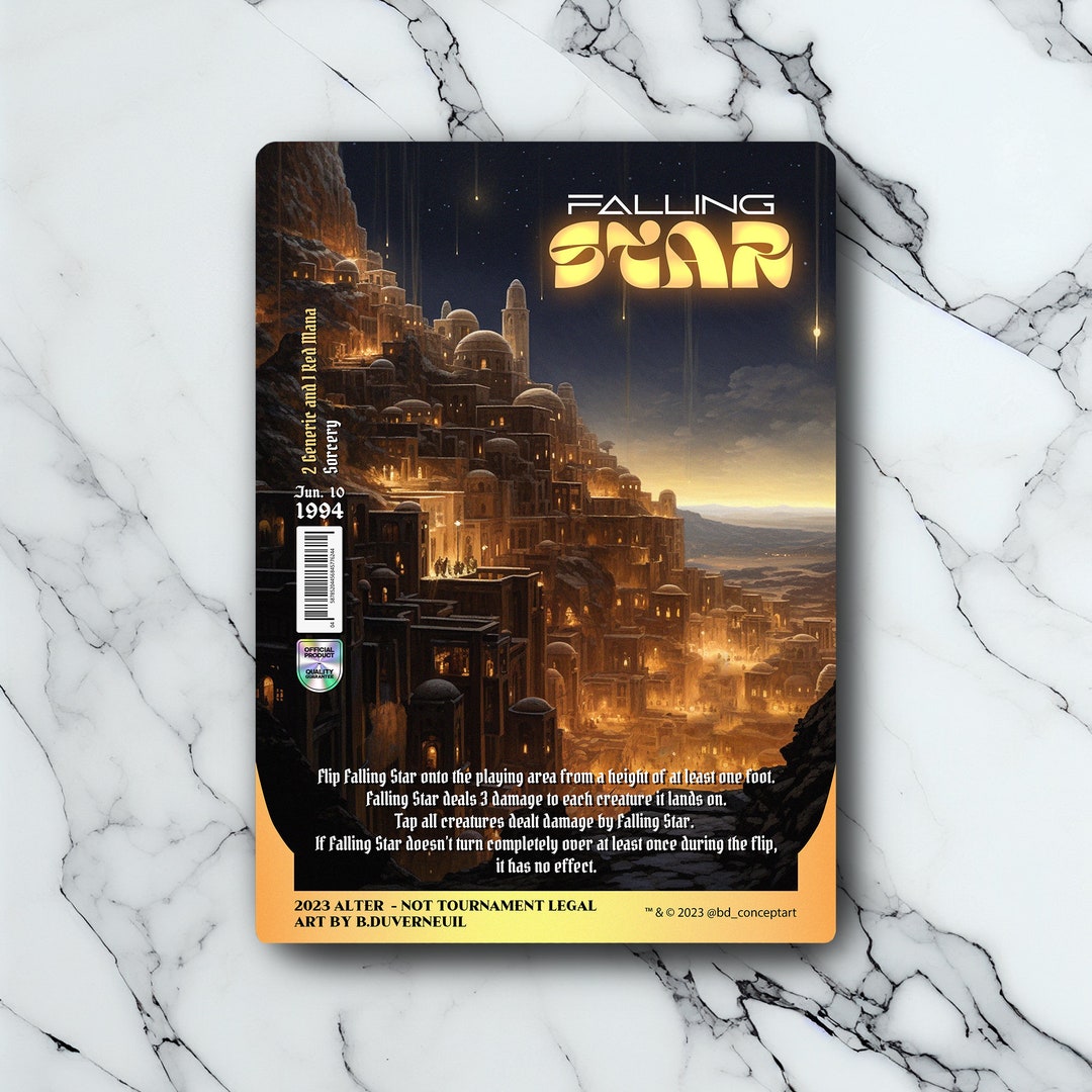 Falling Star - Vintage - Full Art Holographic - for Collectors and MTG ...