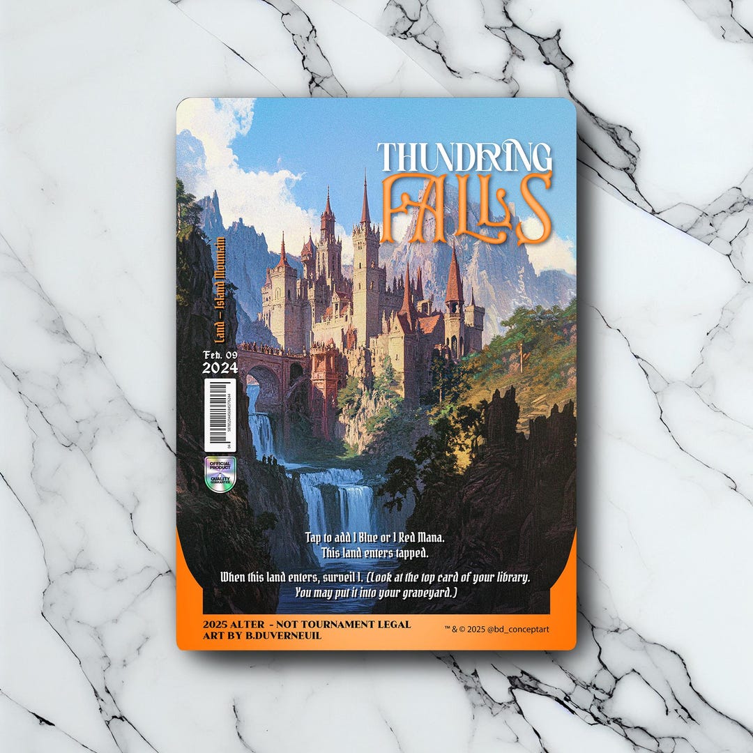 Thundering Falls - Surveil Lands / Vintage - Full Art Holographic - for ...