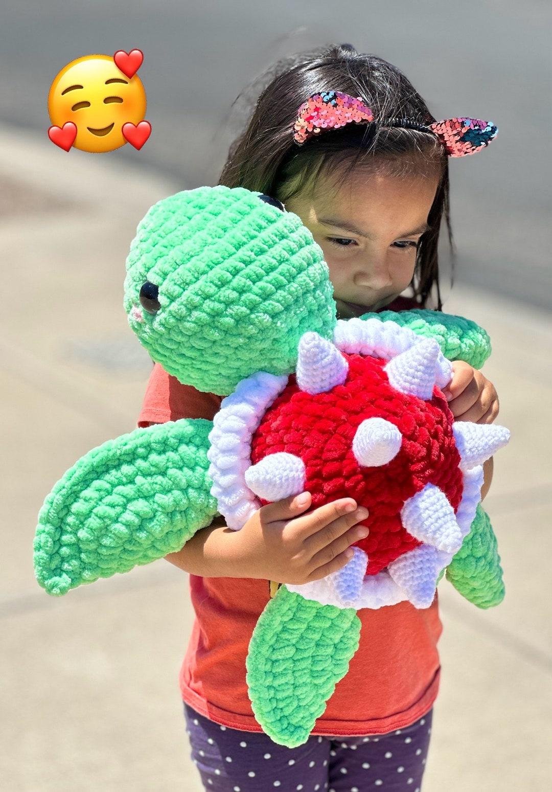 Crochet Spiny Shell Sea Turtle Plushy - Etsy