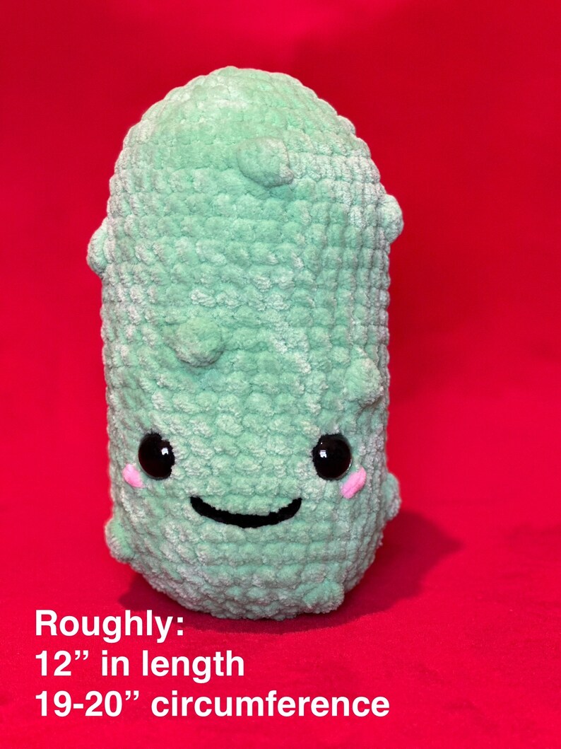 Crochet Large Pickle Plushy - Etsy