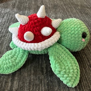 Crochet Spiny Shell Sea Turtle - Etsy