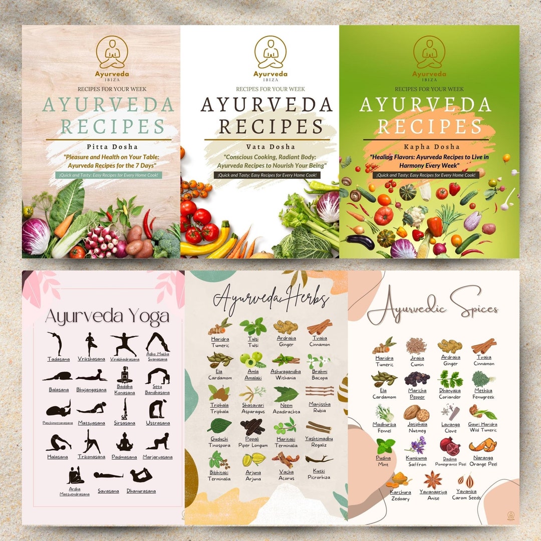 Printable Ayurveda Bundle With Recipes, Posters, and E-books | Weekly ...