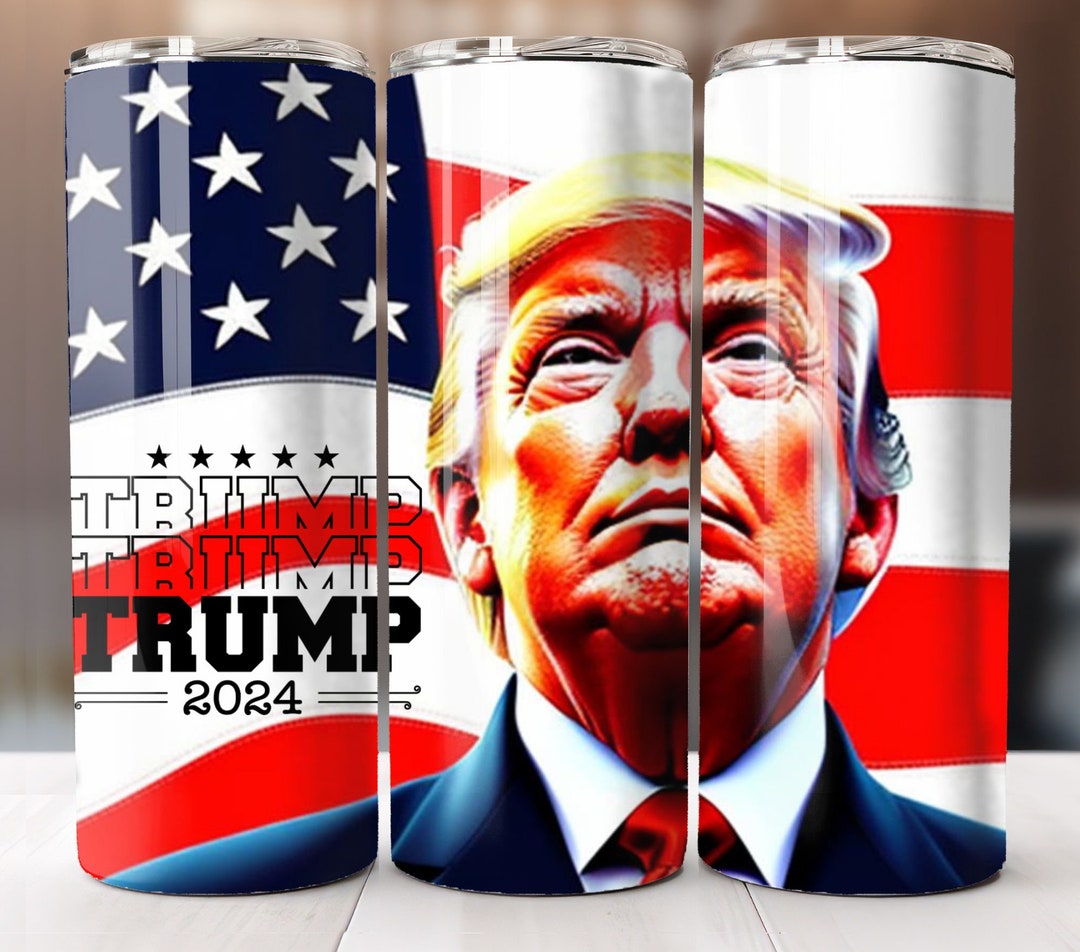Donald Trump 20oz Skinny Tumbler Wrap Sublimation Design, Straight ...
