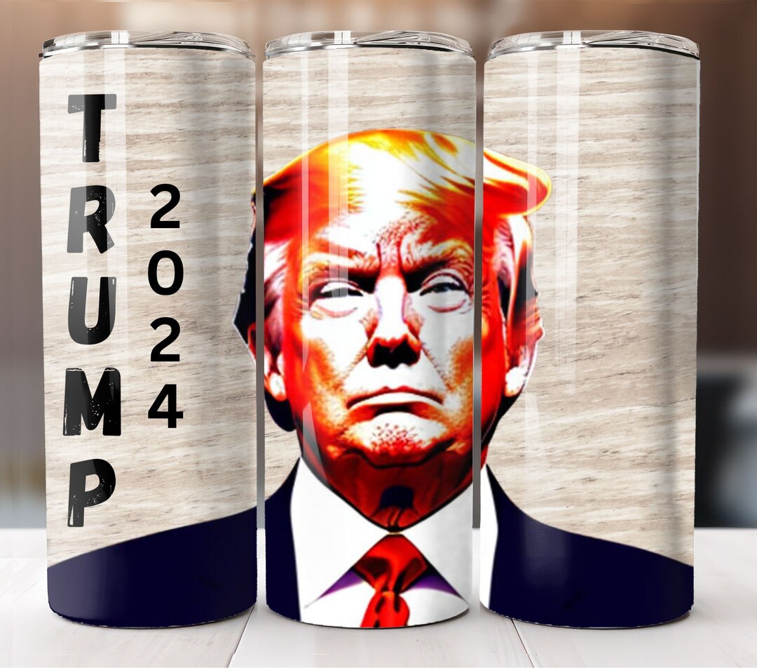 TRUMP 2024, 20oz Skinny Tumbler Wrap, Sublimation Design, Straight ...