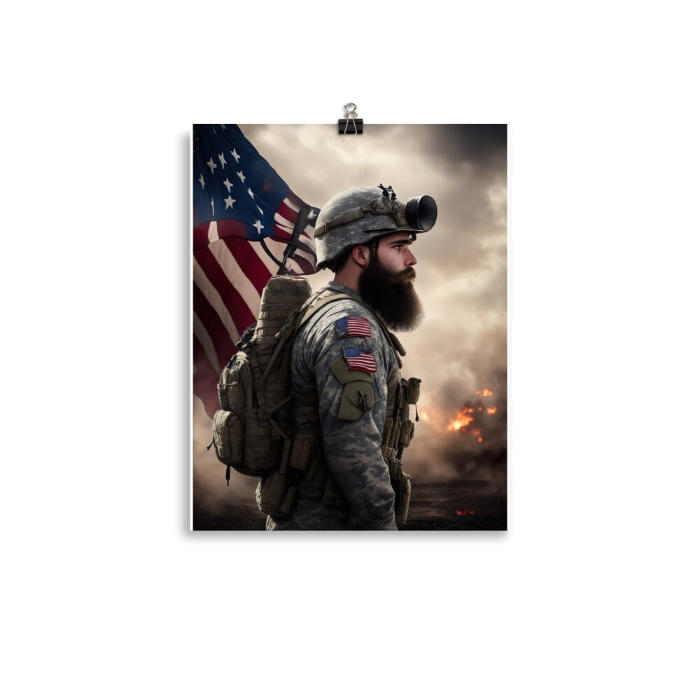 US Soldier Military Poster - Etsy