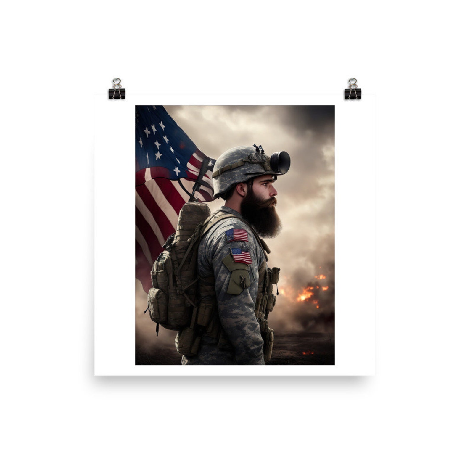 US Soldier Military Poster - Etsy