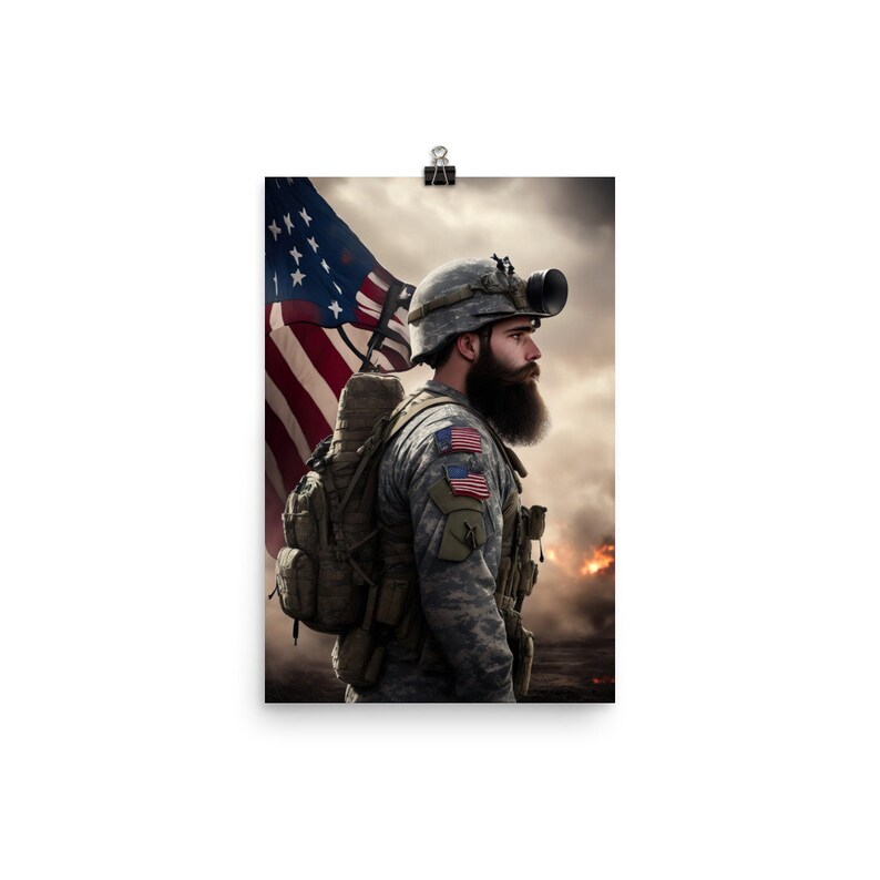 US Soldier Military Poster - Etsy
