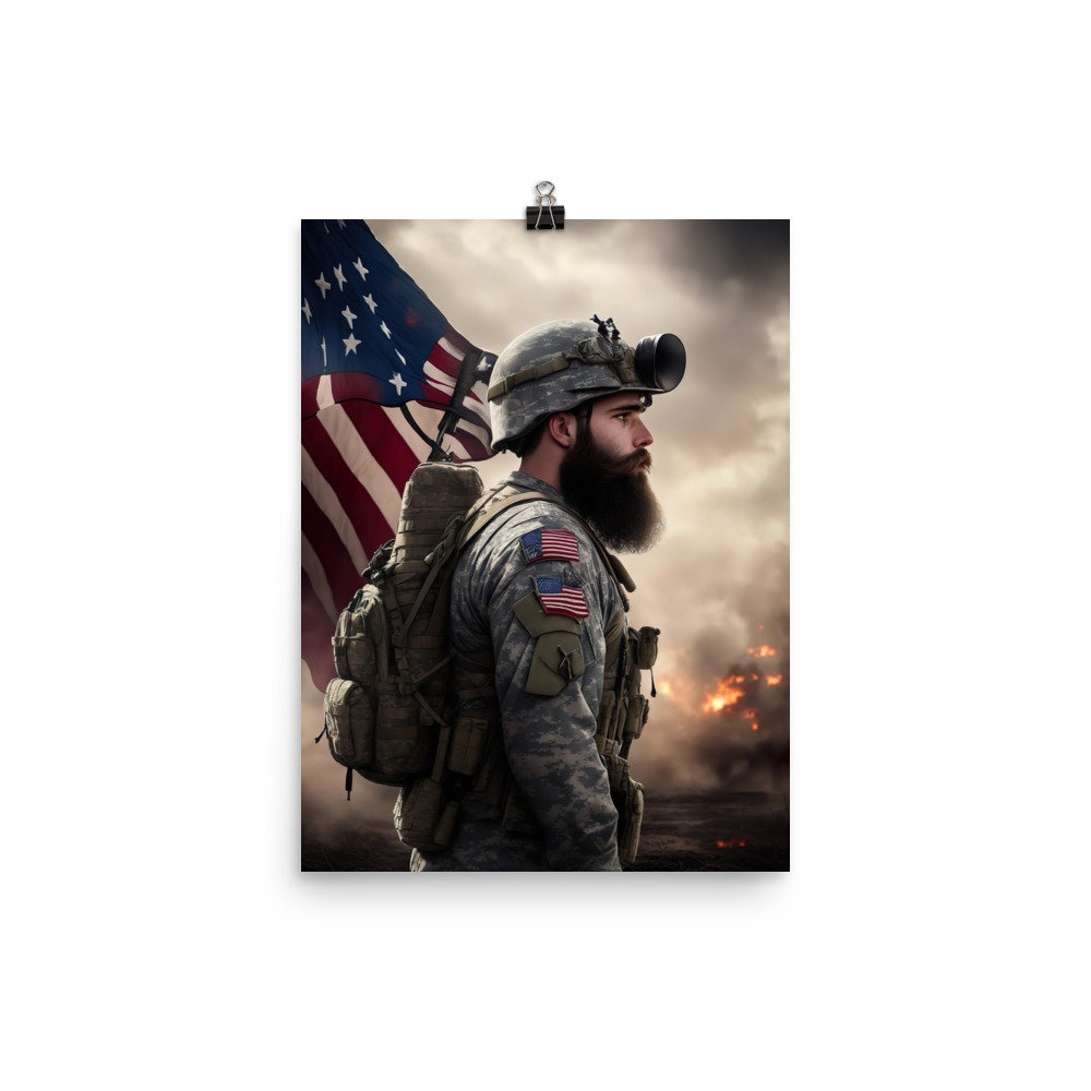 US Soldier Military Poster - Etsy
