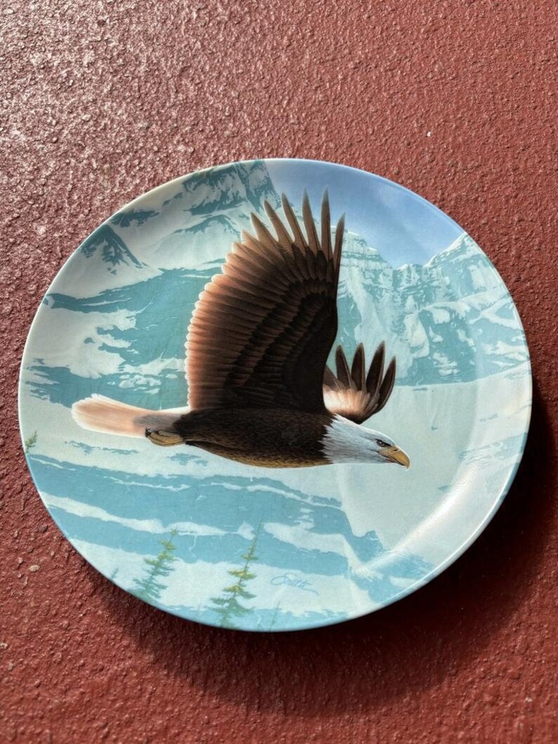 The Bald Eagle by Daniel Smith Collectors Plate Knowles 1988 - Etsy