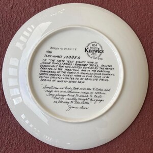 Taste Test Vintage Plate, Limited Edition for a Complete Ninety Seven ...