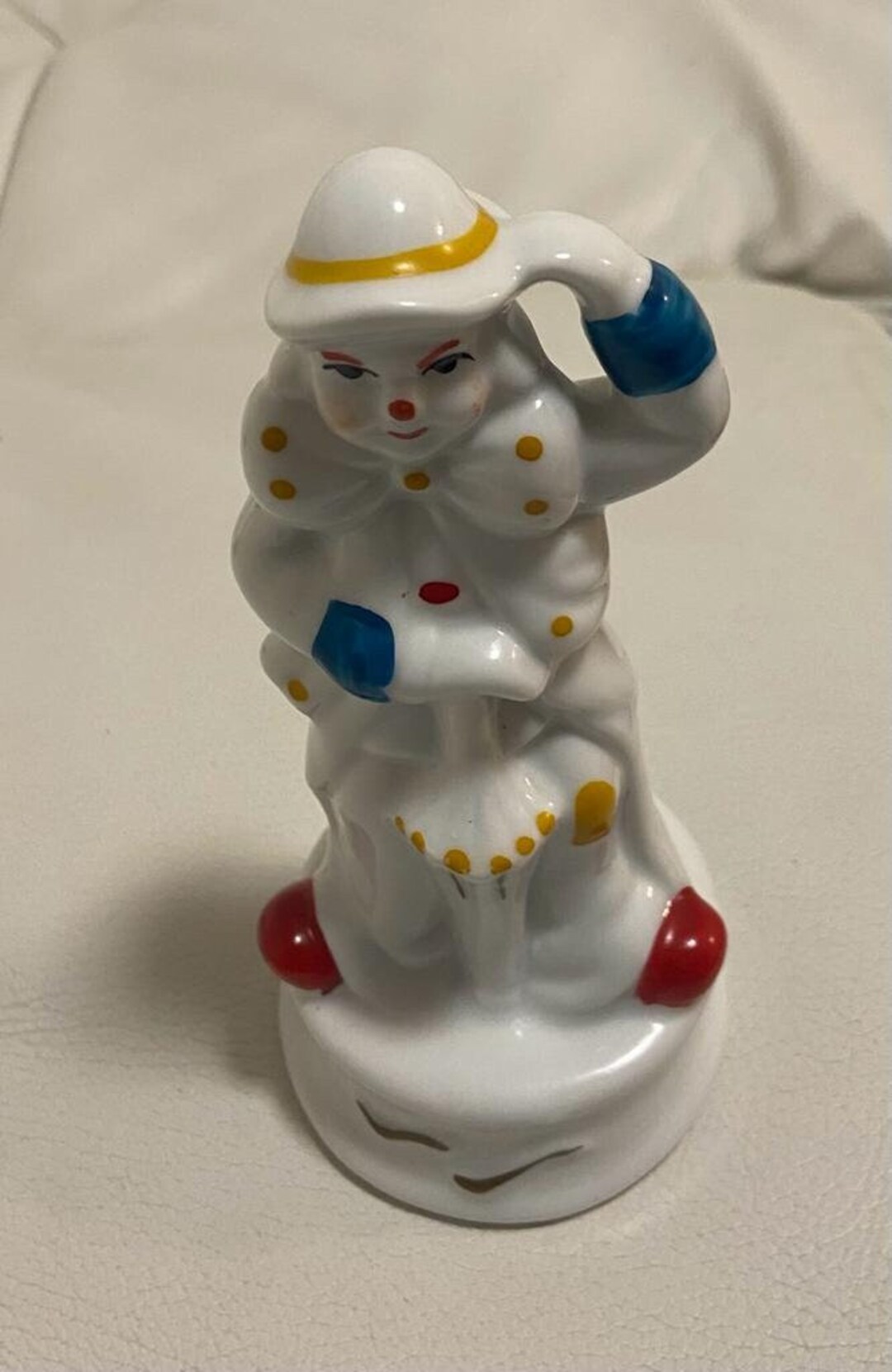 Vintage Cold Painted Porcelain Clown 1980s ,especially for SOPHIA-ANN ...