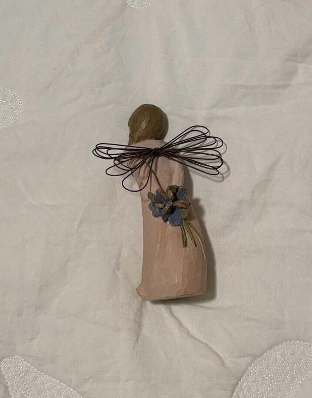 Willow Tree Thank You Angel & Purple Flowers BY Susan Lordi - Etsy