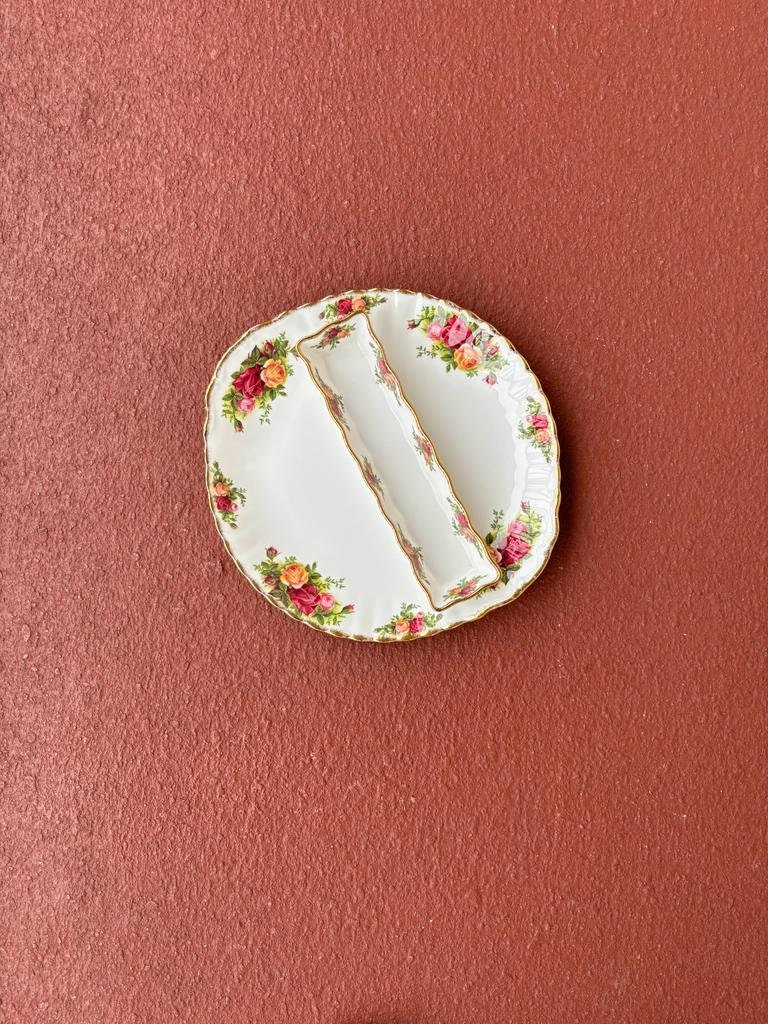 Vintage Royal Albert Old Country Roses Cake Plate A Rectangular Tray ...