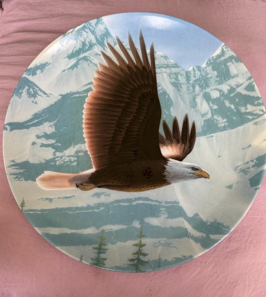 The Bald Eagle by Daniel Smith Collectors Plate Knowles 1988 - Etsy