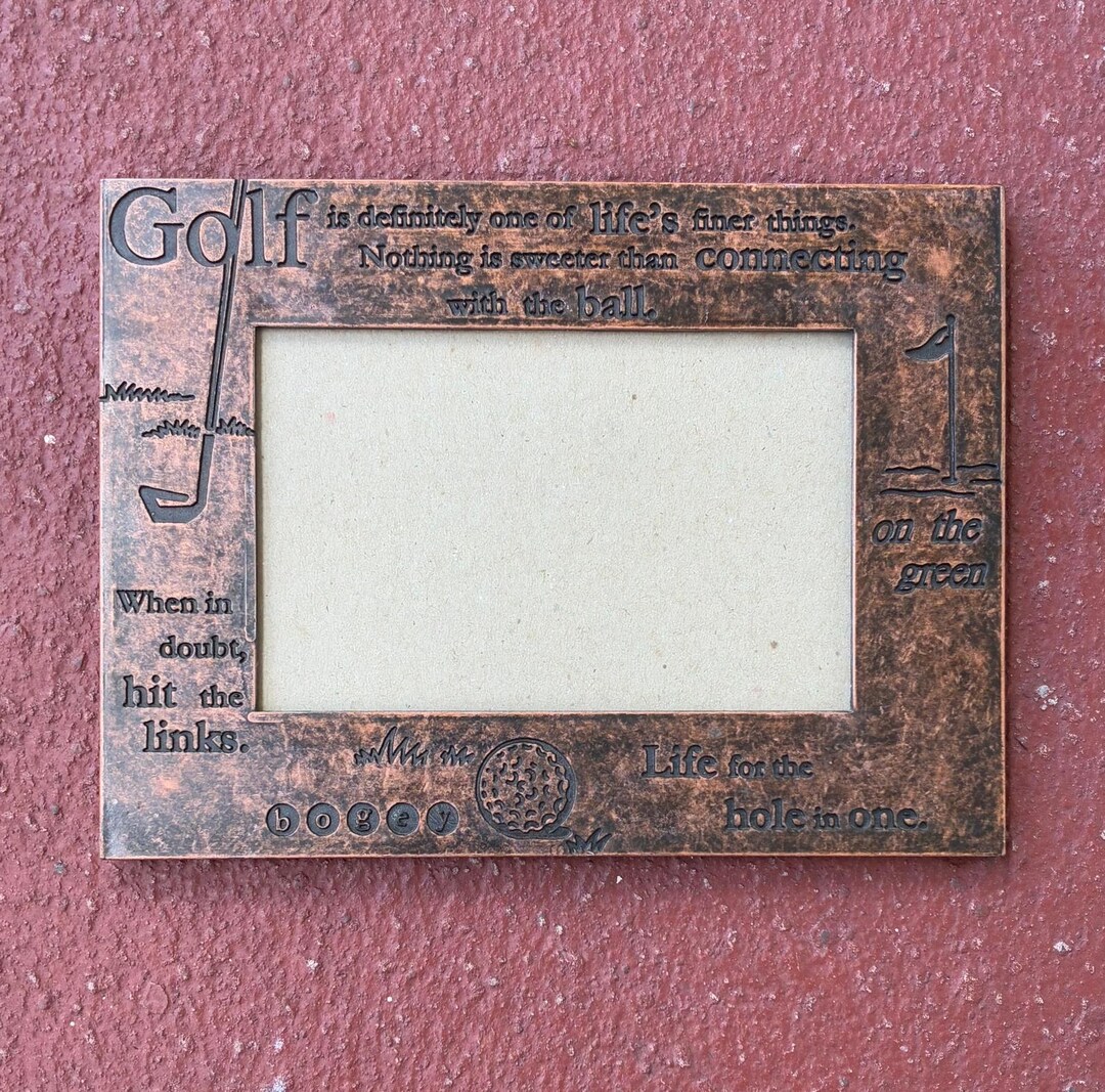 Vintage Golf Photo Frame – Copper Finish Sports Frame 8.25” X 6.25” - Etsy