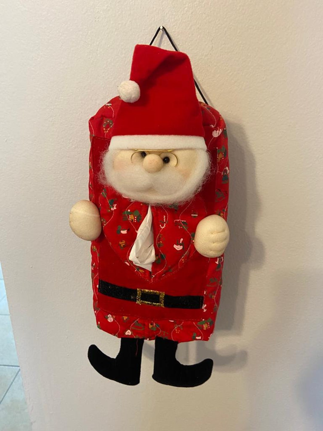 Santa Claus Tissue Box Cover: Holiday Decor - Etsy