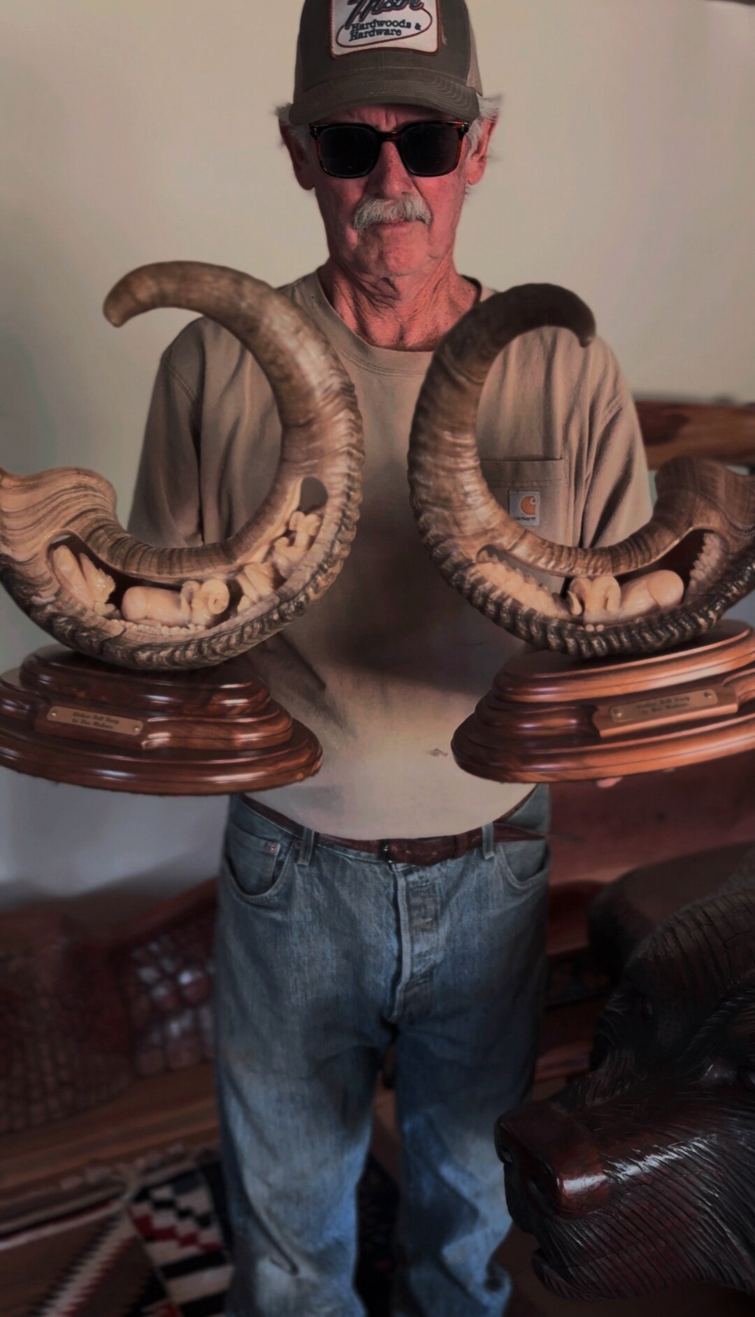 Alaskan Ram Horn Carving - Etsy