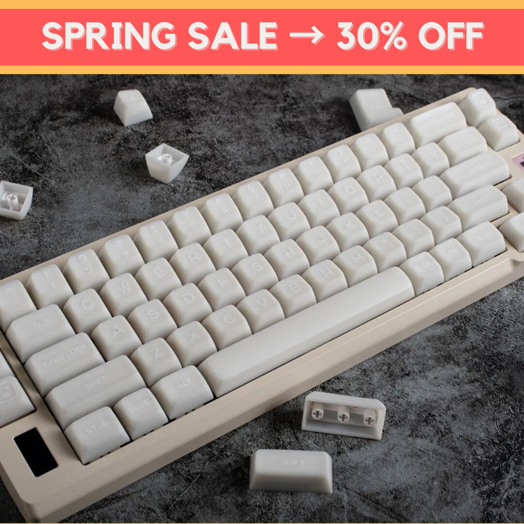 Cute Marble Themed Double Shot PBT Keycaps 142 Keys SA Profile ...