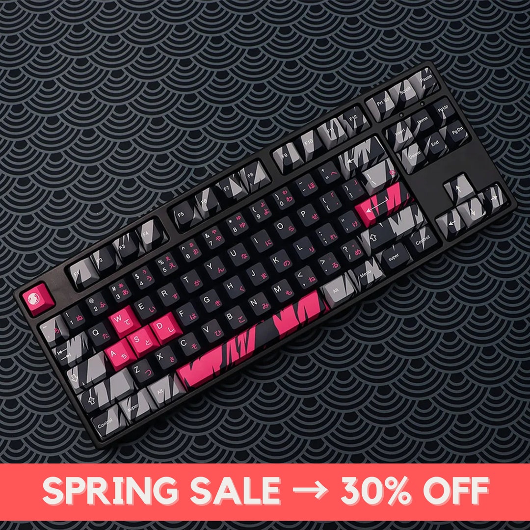 Gamer Japanese Camouflage Keycaps Cherry Profile PBT Dye Sublimation ...