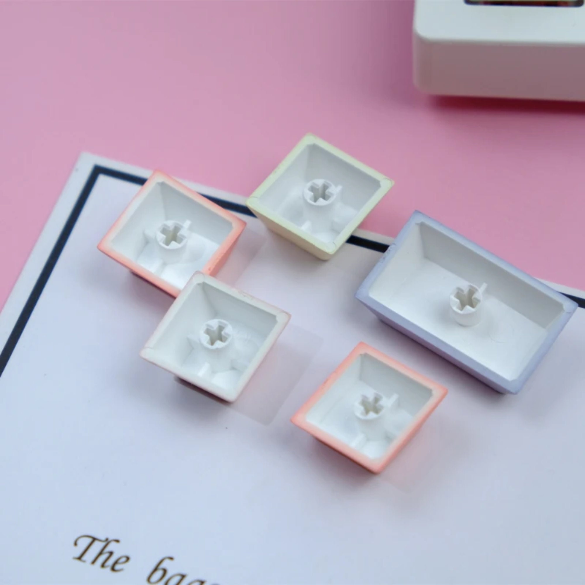 Funny Cute Smiling Cartoon Keycap Set 129 Keys Cherry Keycap PBT ...