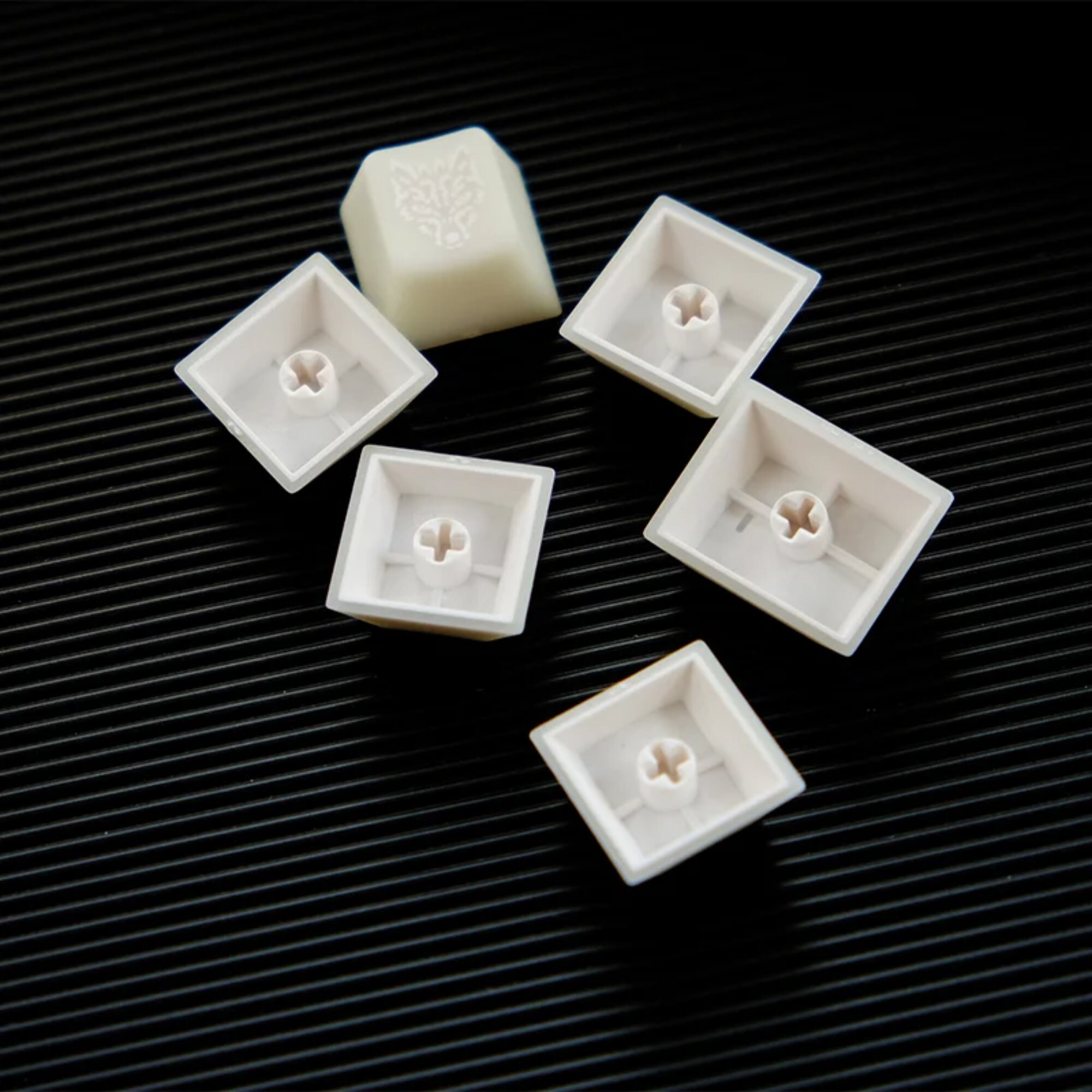 Milk White Marble Themed Keycaps Double Shot PBT Keycaps Cute ...