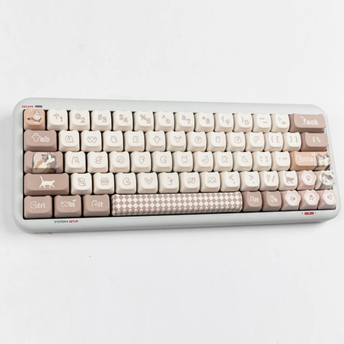 Sandy Cat 144 Keys Keycap Set MAO Profile PBT Keycaps for Mechanical ...
