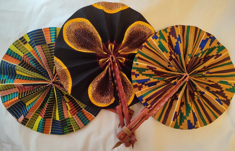 Motherland Fans: African Ankara Fans - Etsy