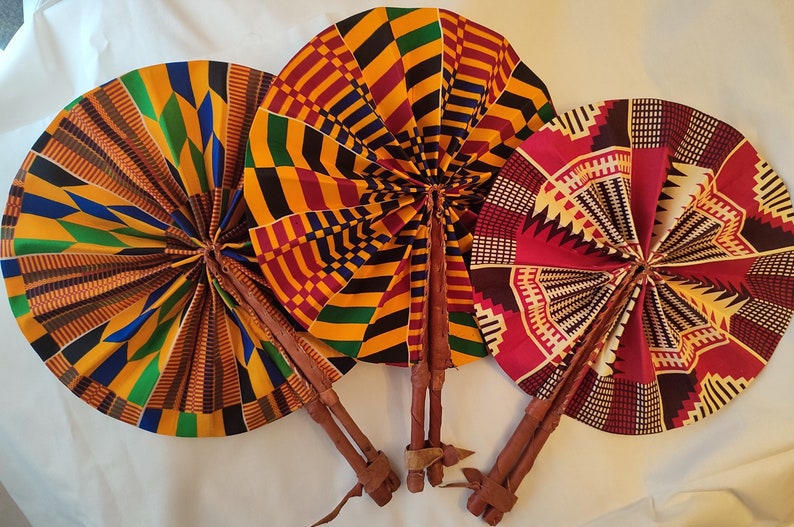 Motherland Fans: African Ankara Fans - Etsy