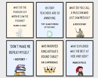 Funny History Teacher Posters History Classroom Decor Social Studies ...