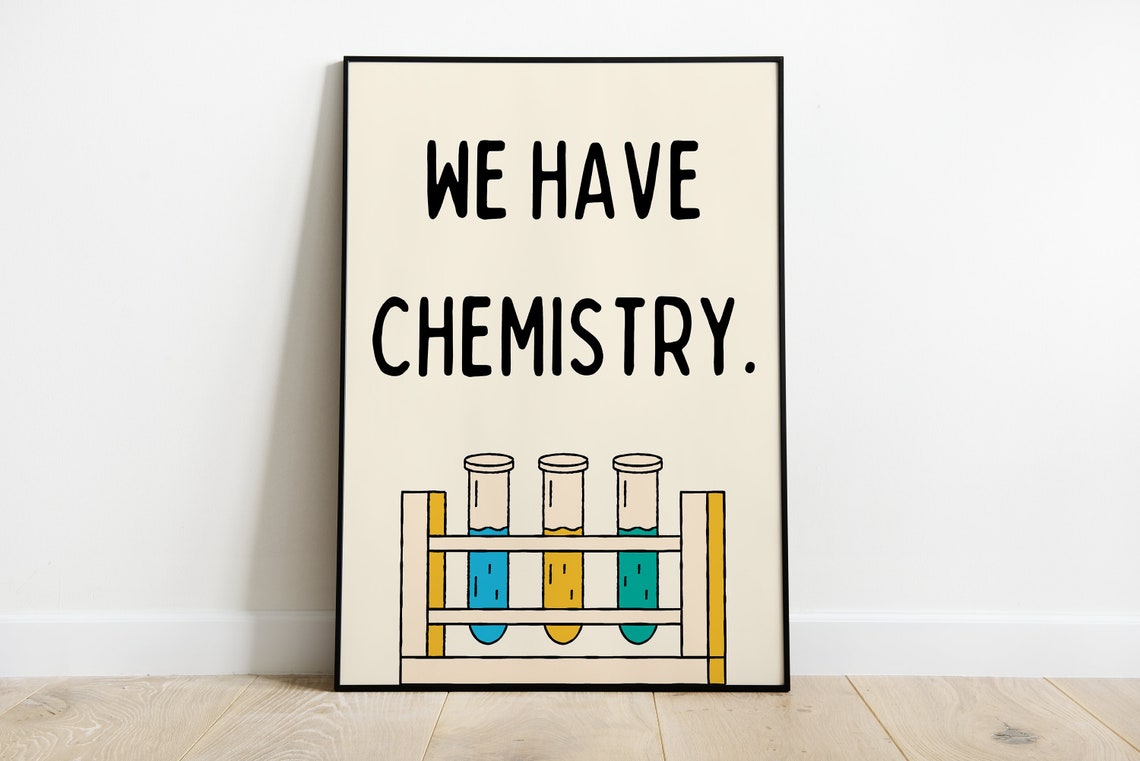 Funny Chemistry Posters Set of 6, Science Posters, Science Classroom ...