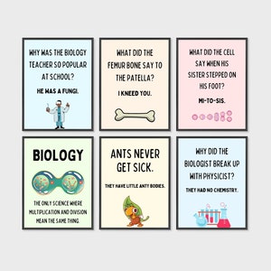 24 Funny Science Posters, Classroom Posters, Puns, Science Classroom ...