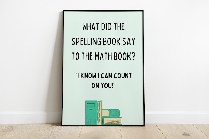 Funny Math Posters Set of 6, Classroom Posters, Math Classroom Decor ...