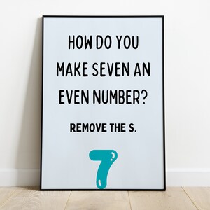 Funny Math Posters Set of 6, Classroom Posters, Math Classroom Decor ...