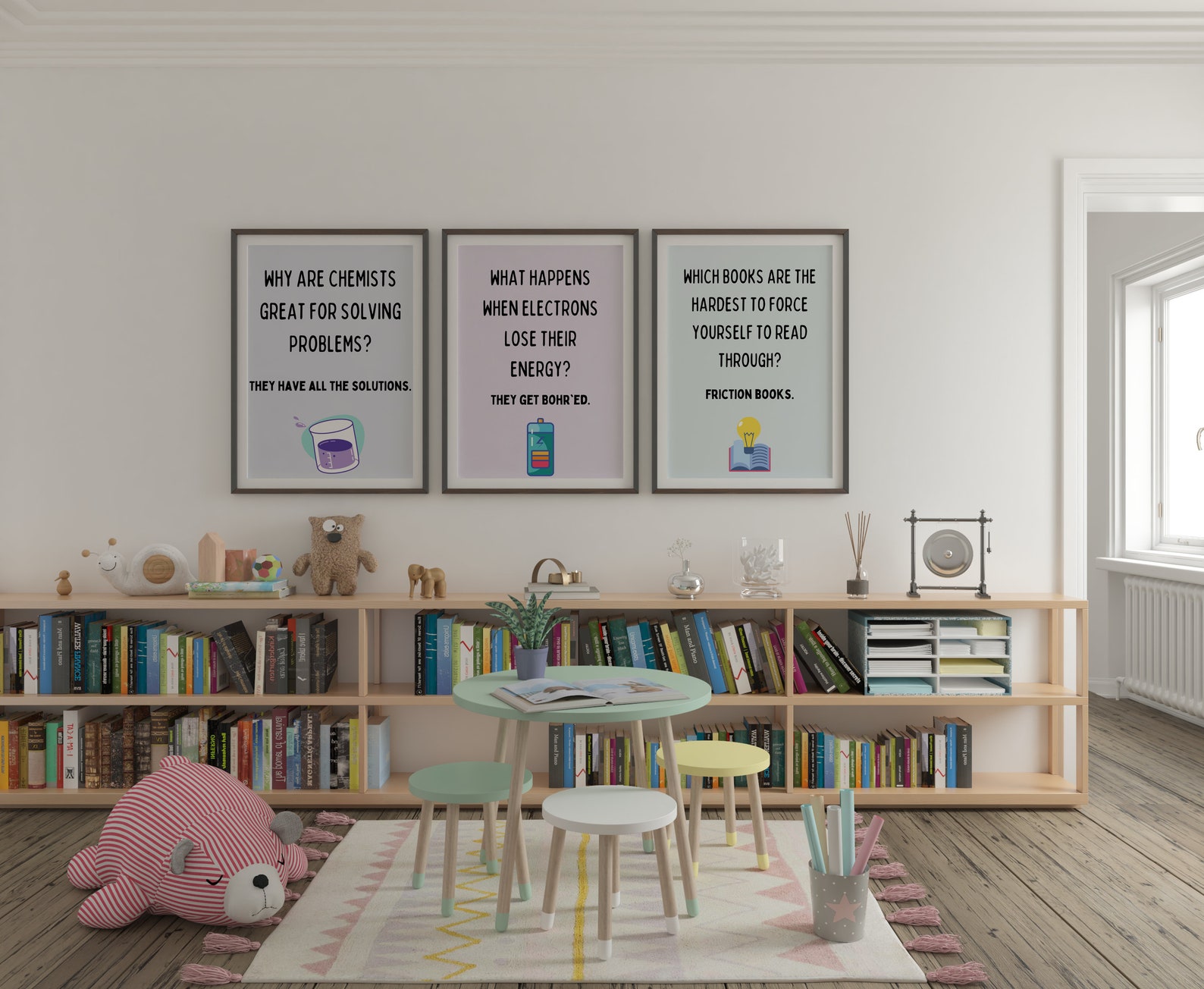 Funny Science Posters, Set of 6 Prints, Science Classroom Posters ...