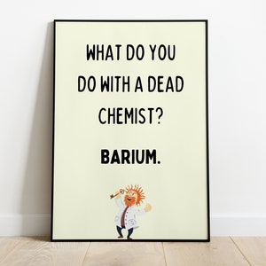 Funny Chemistry Posters Set of 6, Science Posters, Science Classroom ...