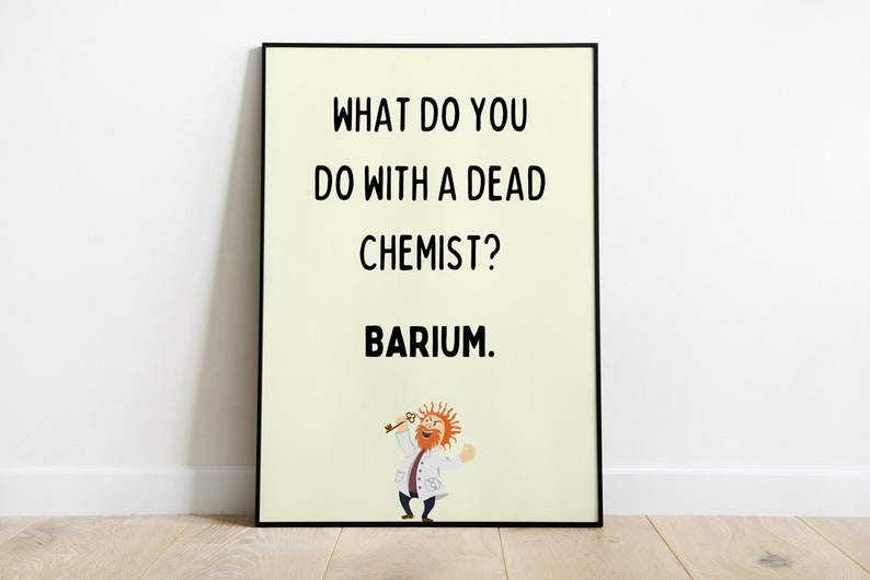 Funny Chemistry Posters Set of 6, Science Posters, Science Classroom ...