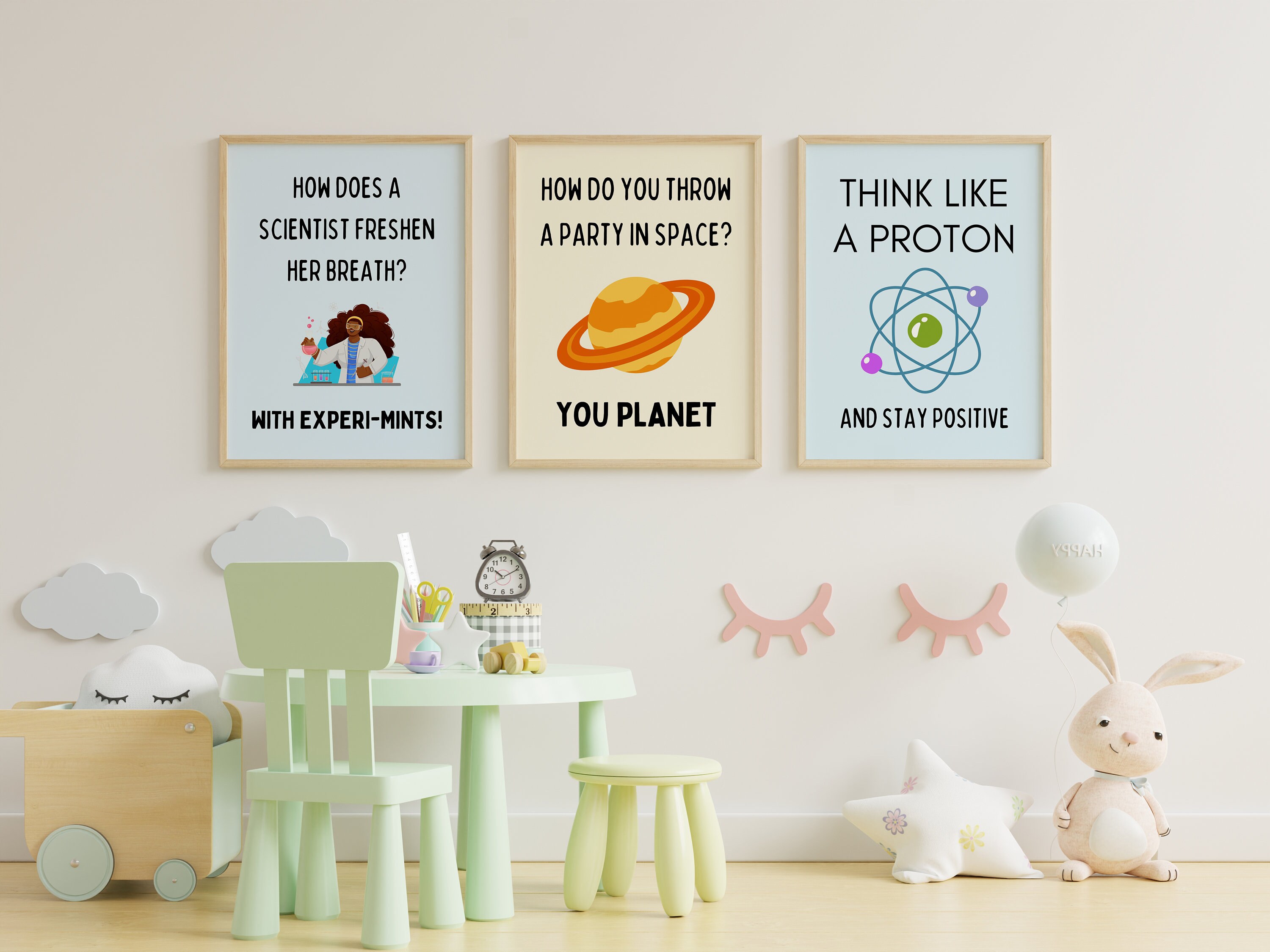 24 Funny Science Puns Posters, Classroom Posters, Science Classroom ...