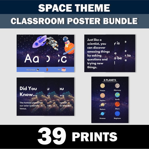 Galaxy Classroom Theme - Etsy