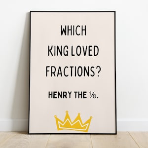 Funny Math Posters Set of 6, Classroom Posters, Math Classroom Decor ...