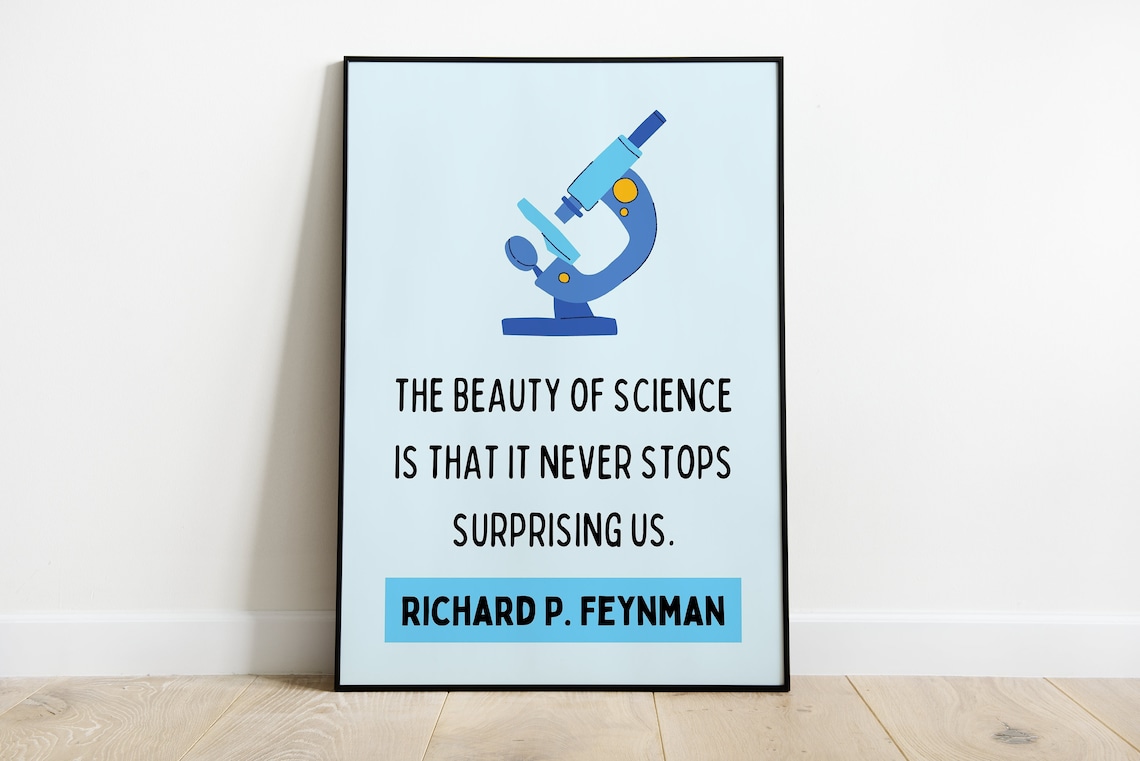 Set of 6 Science Quotes Classroom Posters, Science Posters, Science ...