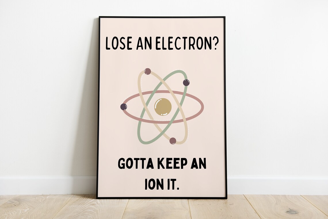 Funny Chemistry Posters Set of 6, Science Posters, Science Classroom ...