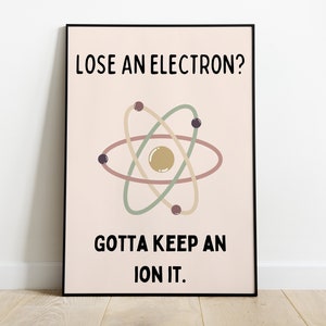 Funny Chemistry Posters Set of 6, Science Posters, Science Classroom ...