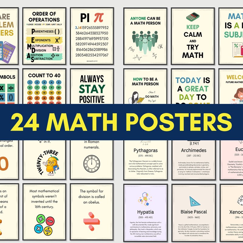 Math Classroom Decor - Etsy