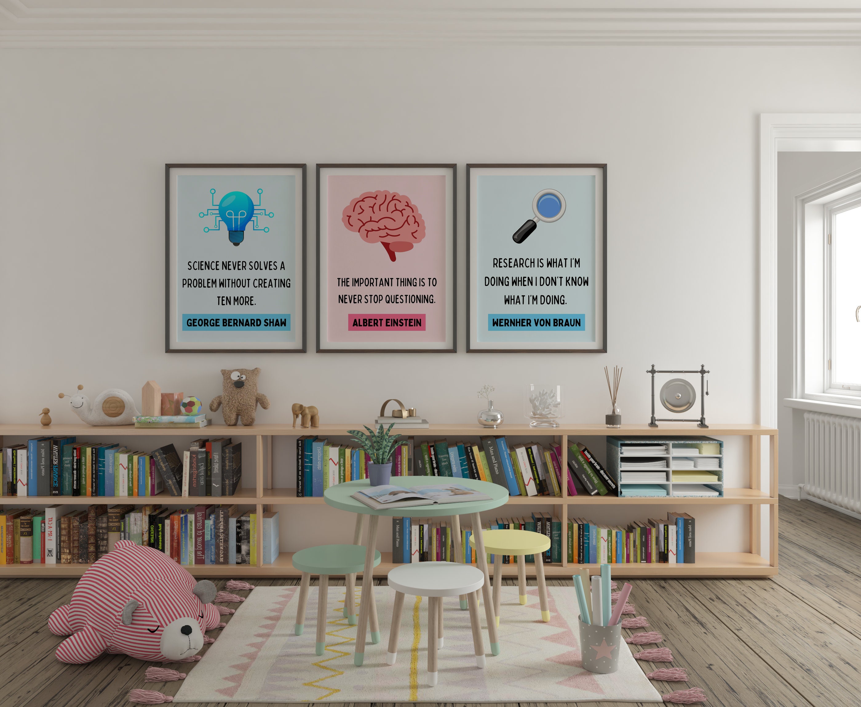 Set of 6 Science Quotes Classroom Posters, Science Posters, Science ...
