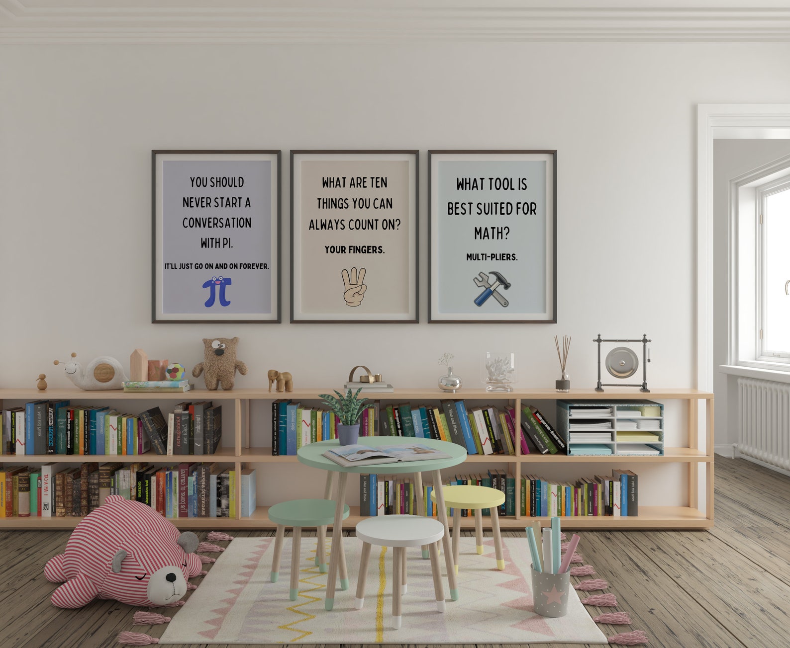 24 Funny Puns Classroom Poster Bundle, Math, Music, English, Science ...