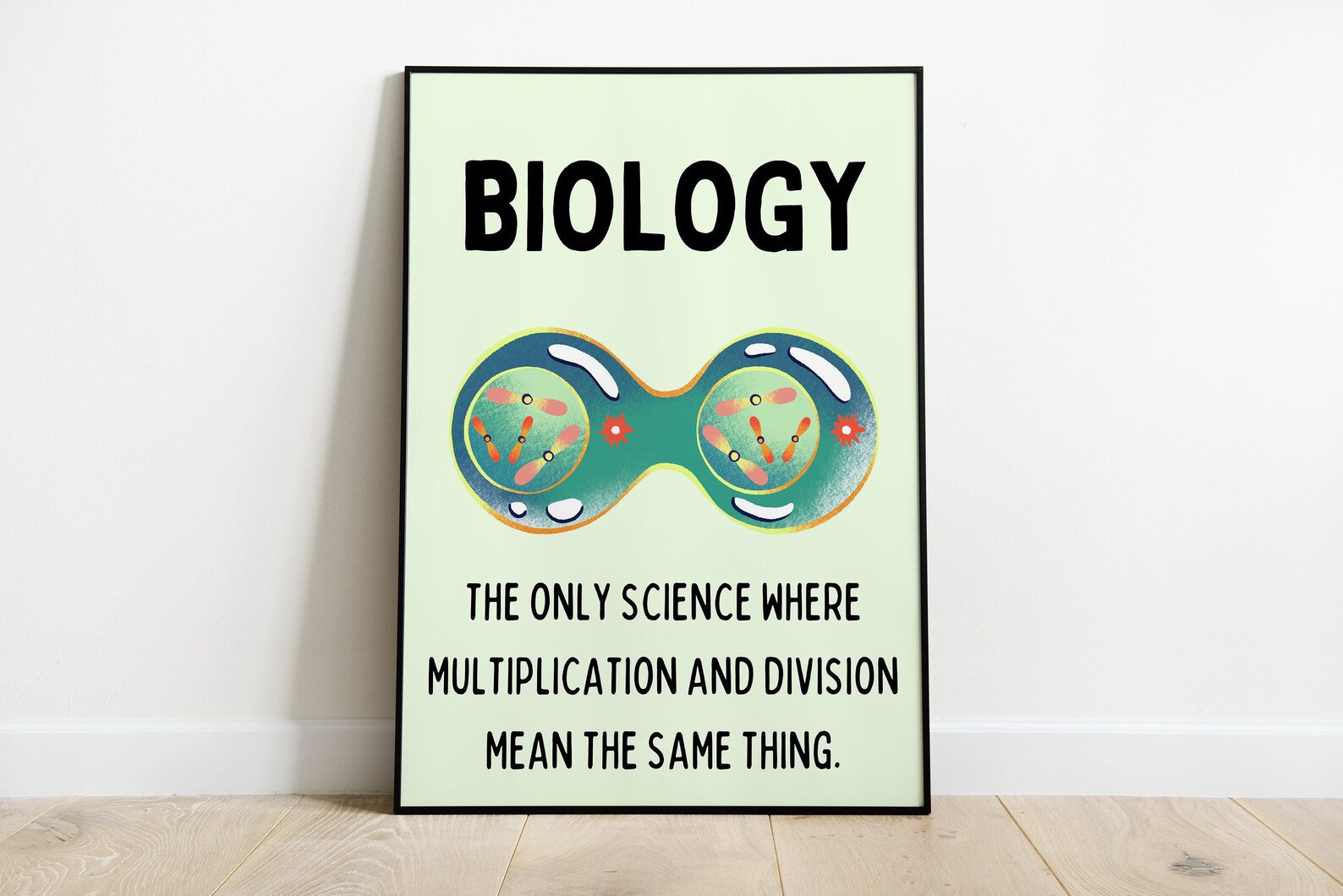 Funny Biology Posters Set of 6, Science Puns, Science Classroom Decor ...