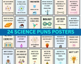 Funny Physics Posters Set of 6, Physics Prints, Classroom Posters ...